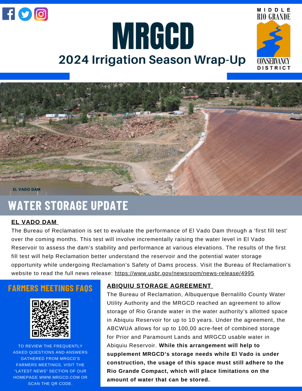 '24 Irrigation Season Wrap-Up - MRGCD